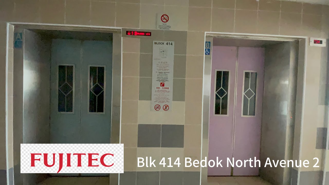 Fujitec Lifts at Blk 414 Bedok North Avenue 2 - YouTube