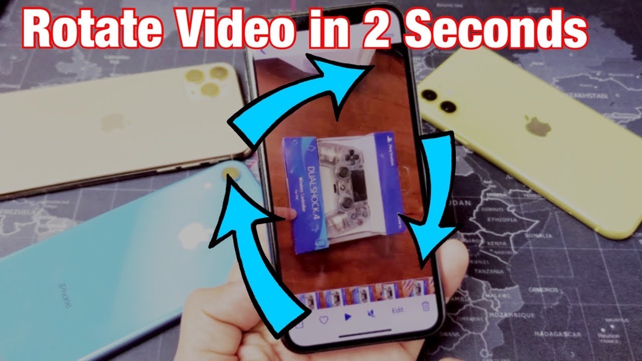 Fastest Way to Rotate Video on iPhone 11, 11 Pro, 11 Pro Max - YouTube