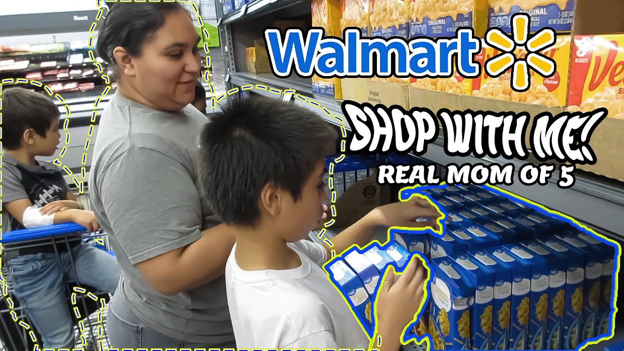 Walmart Shopping Chaos: Mom of 5 Tackles the Aisles with Her Lively ...