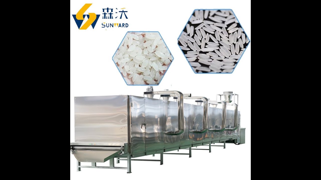 100-150 kg/h artificial rice machine / Fortified rice plant machinery ...