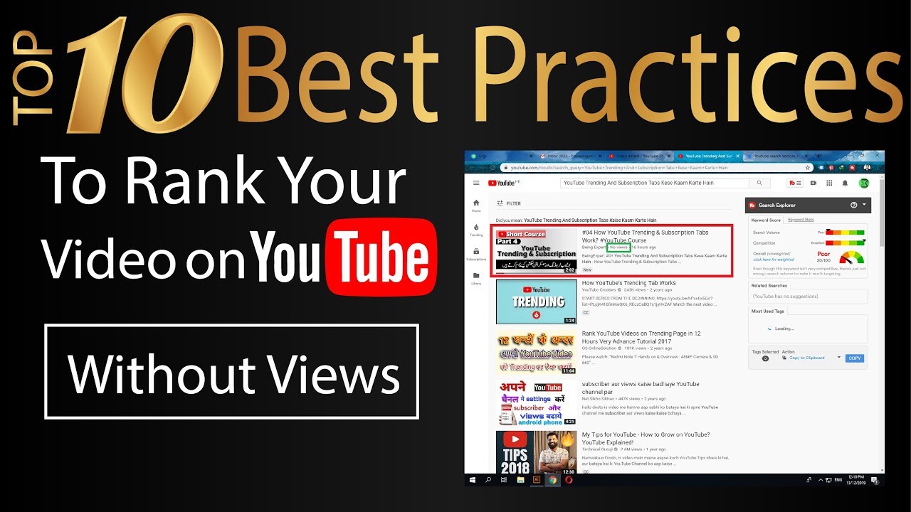 Top 10 Best Practices - How To Rank Video On YouTube In 2020 ...