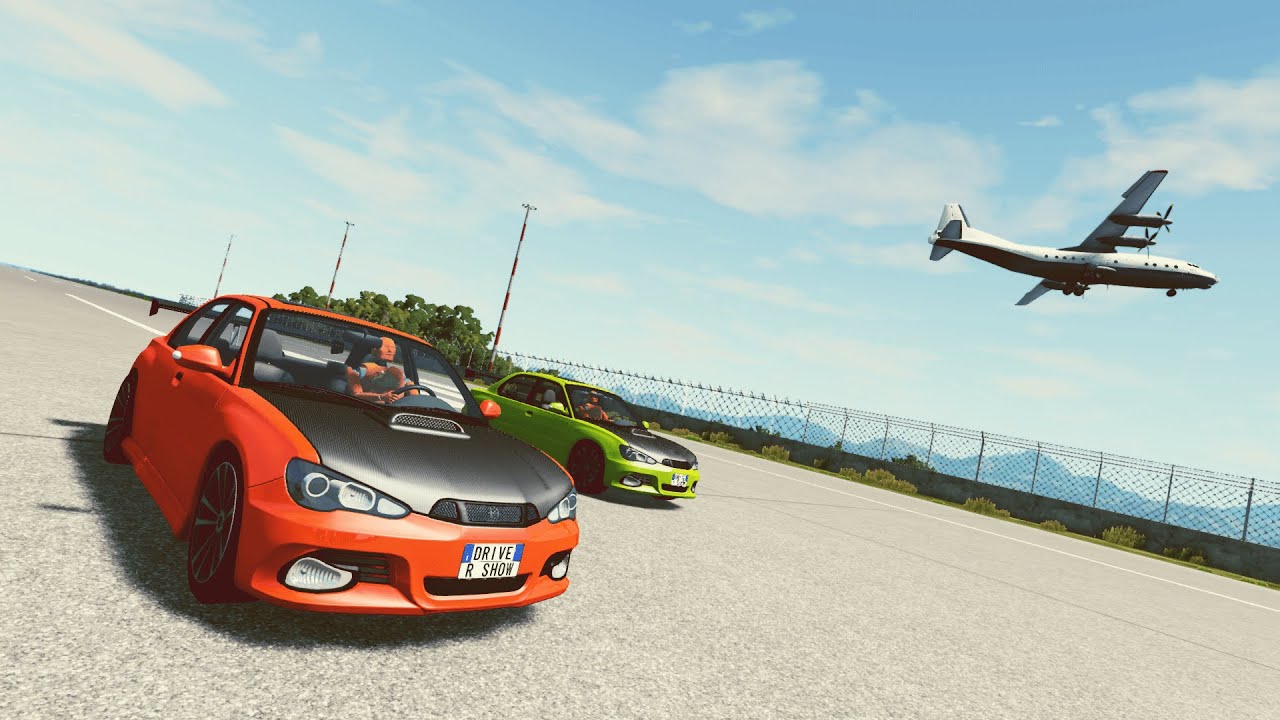 BeamNG Drive Drag Racing Crashes | Driver Show - YouTube