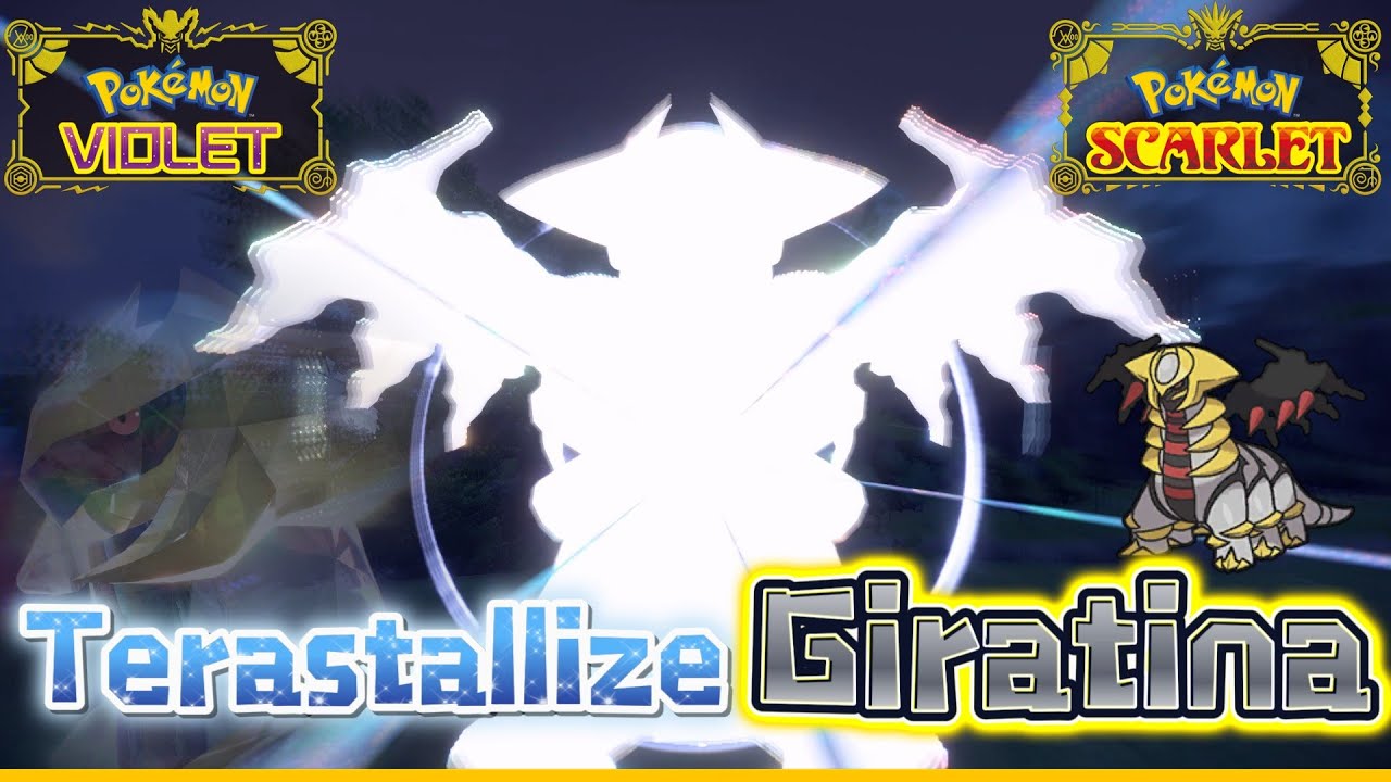 Terastallize Giratina VS Shiny Giratina | Pokemon Scarlet and Violet ...