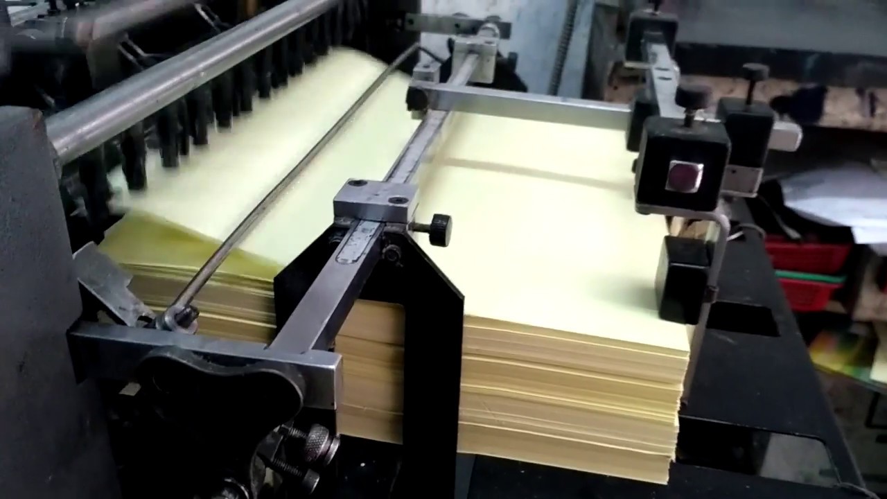 Autoprint printing machine in action - YouTube