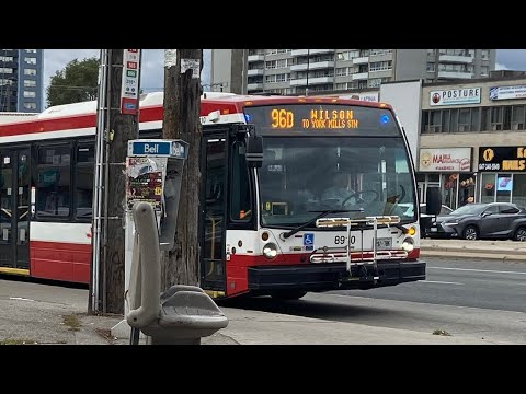 TTC NovaBus Lfs diesel Bus Ride On Route 96D Wilson - YouTube