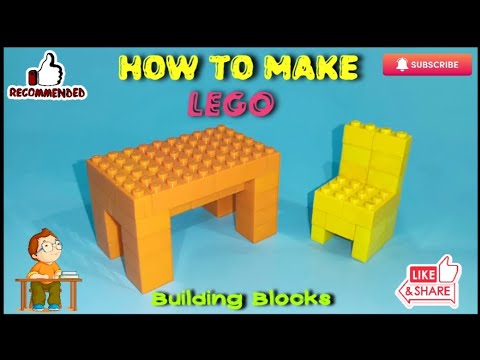 How To Make a LEGO Chair 🪑 & Table | Building Blocks instructions #lego ...