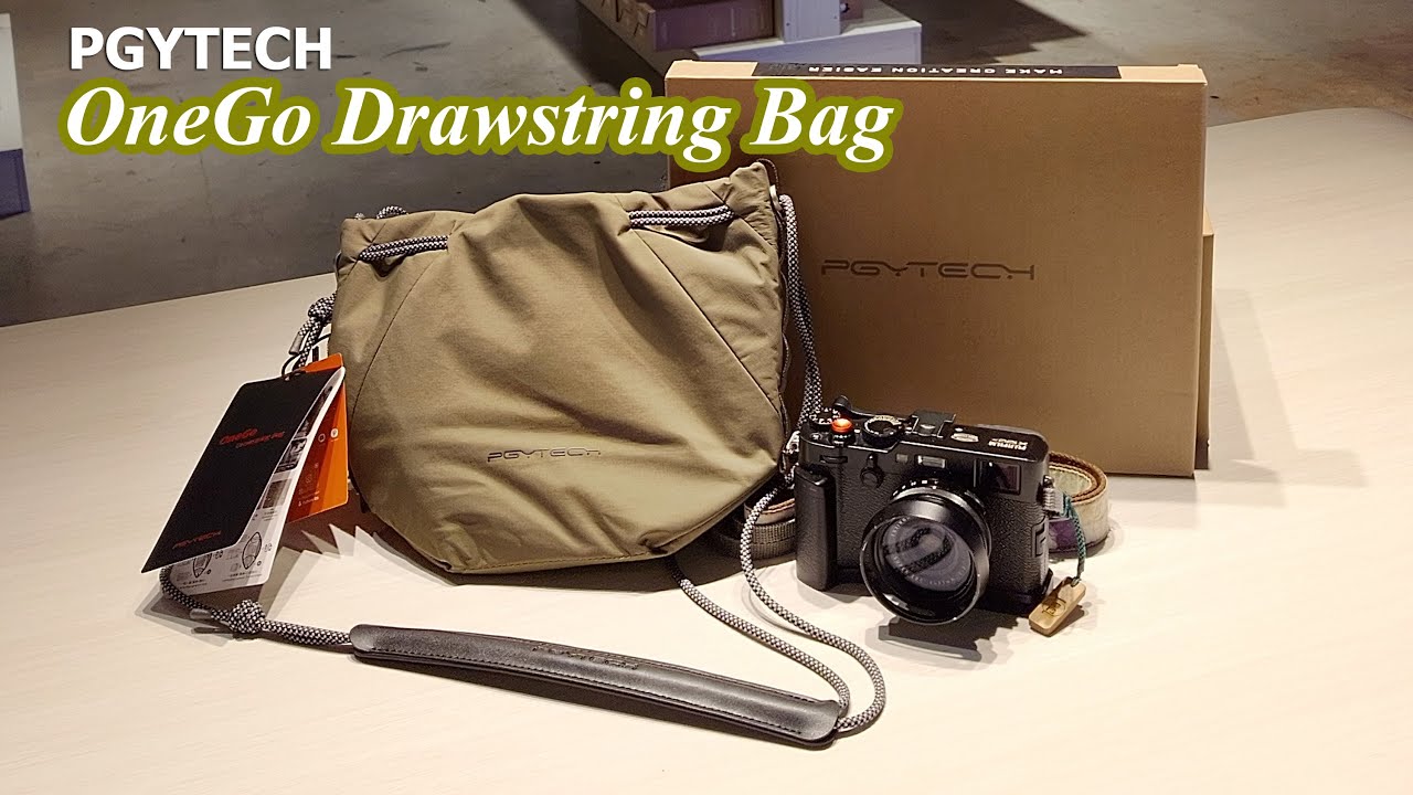 Unboxing PGYTECH OneGo Drawstring Bag Xmas gift - YouTube