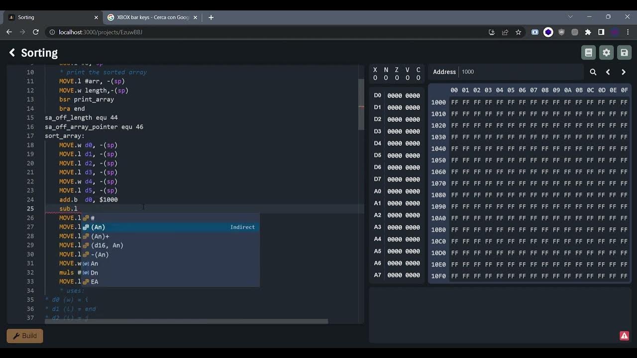 Intellisense and Code completion demo for M68k assembly in asm-editor ...