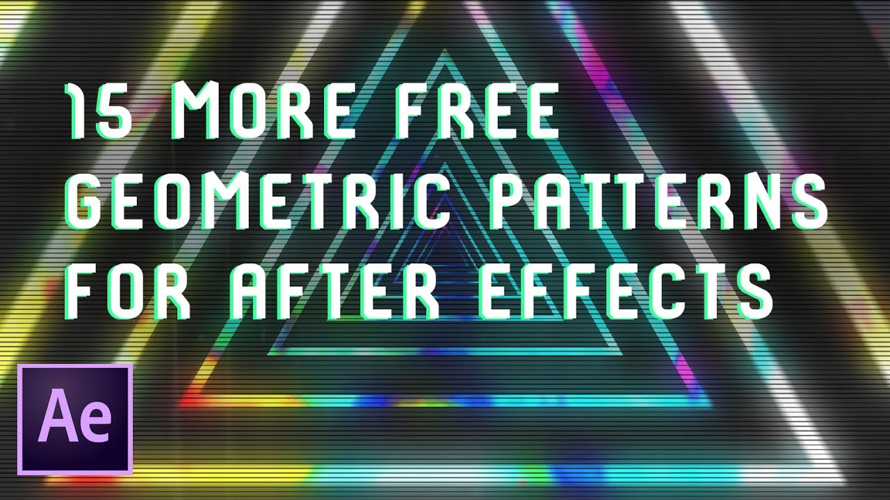 15 More Free Geometric Patterns for After Effects - YouTube
