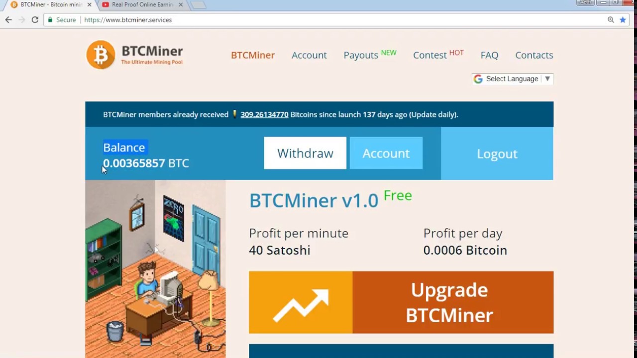 btcminer.services 100% Scam or Fake NO Withdraw 0.00500834 BTC - YouTube
