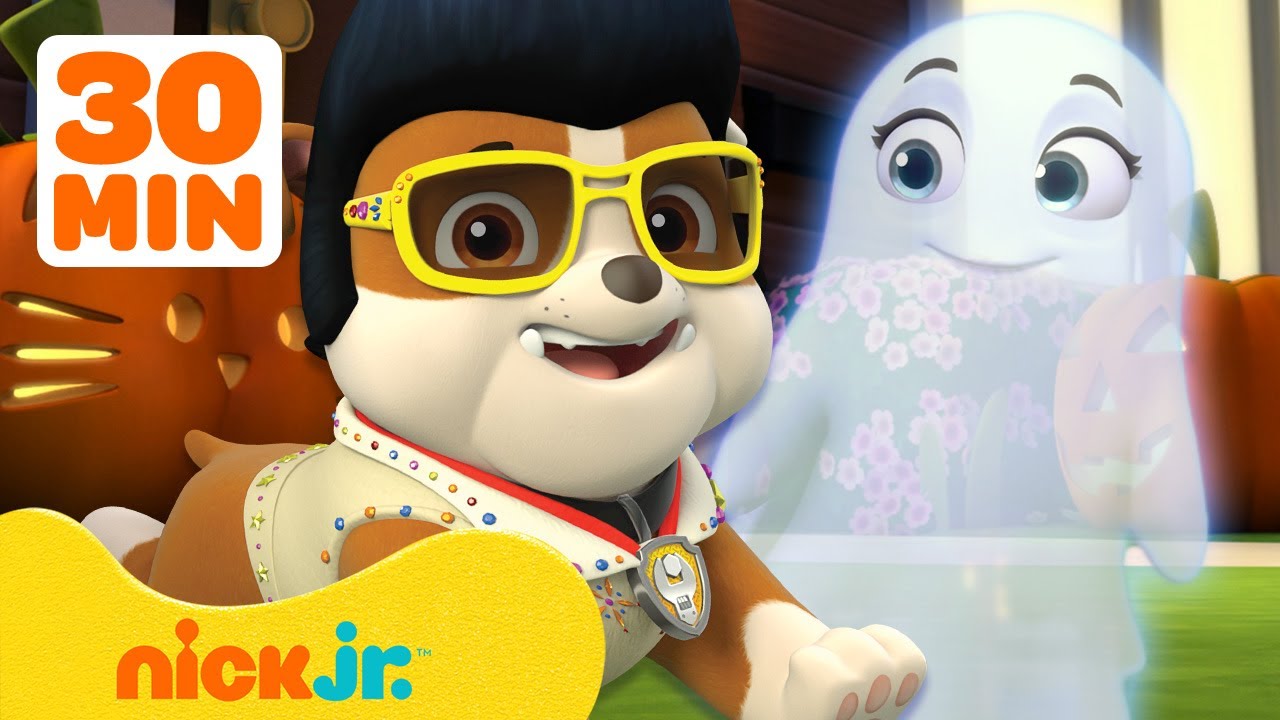 Rubble's Spooky Halloween Rescues! 🎃 w/ PAW Patrol Chase | 30 Minute ...