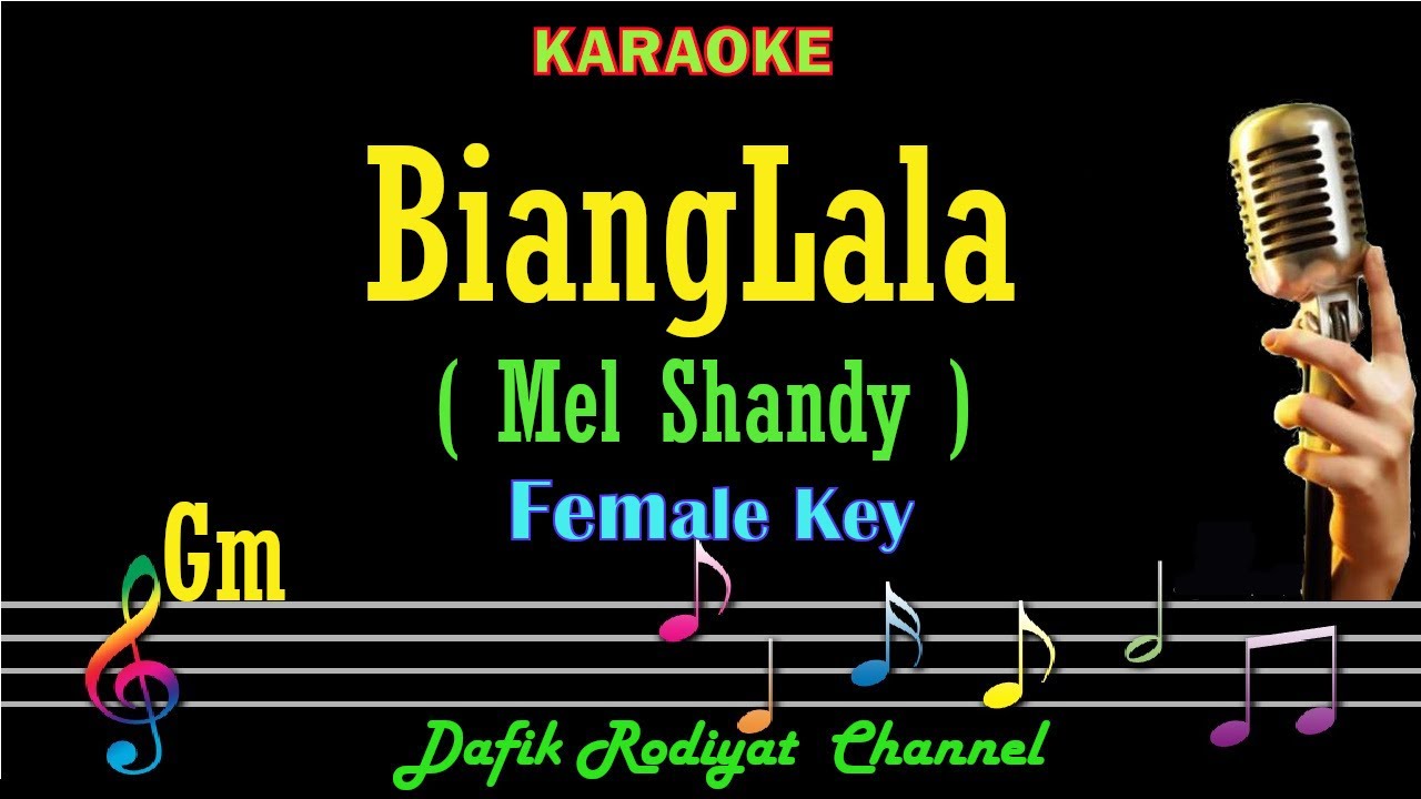 Bianglala (Karaoke) Mel Shandy Nada Wanita/Cewek Low key Gm (Di wajahmu ...