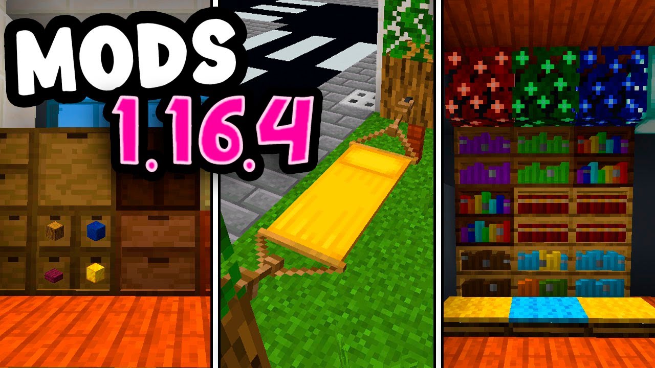 5 MODS de DECORACIÓN para Minecraft 1.16.4 - YouTube