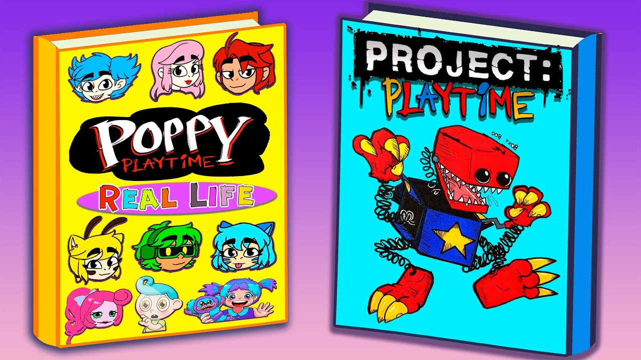 DIY 15 Gaming book Poppy Playtime/ 🟢 MOMMY LONG LEGS ♥ Boxy Boo ♥ Huggy ...