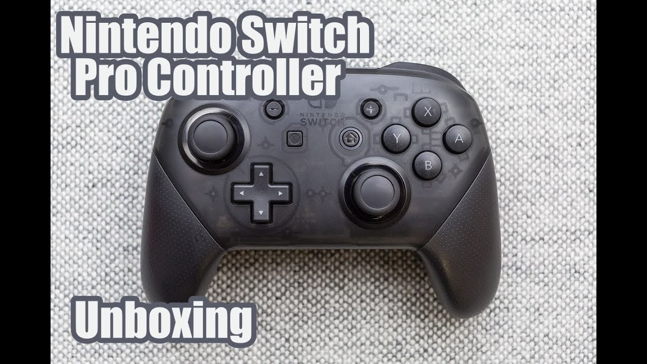Nintendo Switch Pro Controller (Unboxing) - YouTube