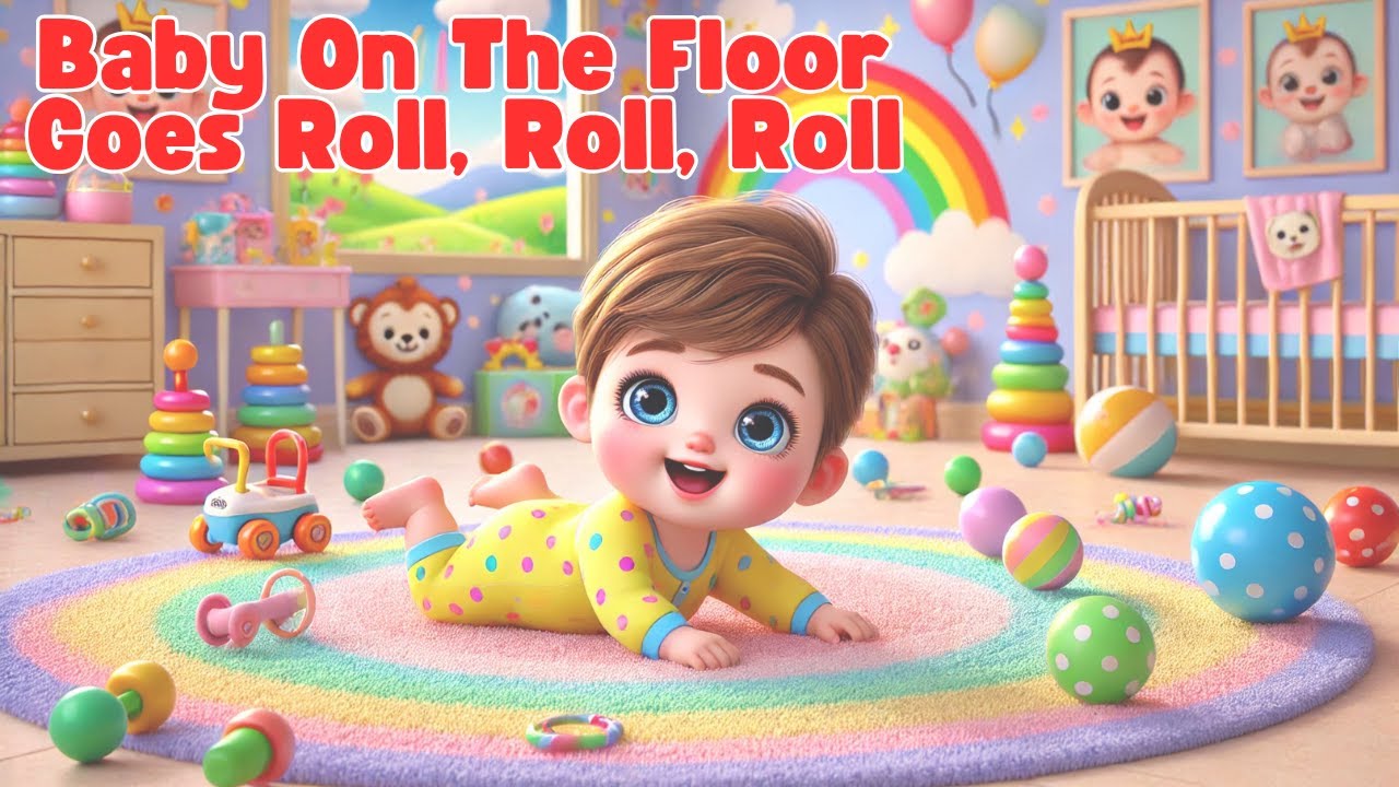 Baby On the Floor Goes Roll, Roll, Roll | Kis Nursery Rhyme Mix Poem ...