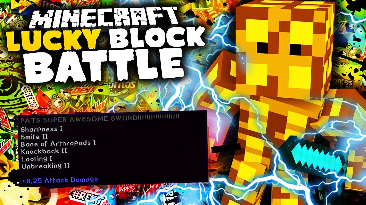 PATS SUPER AWESOME SWORD!! | Lucky Block Battle - YouTube