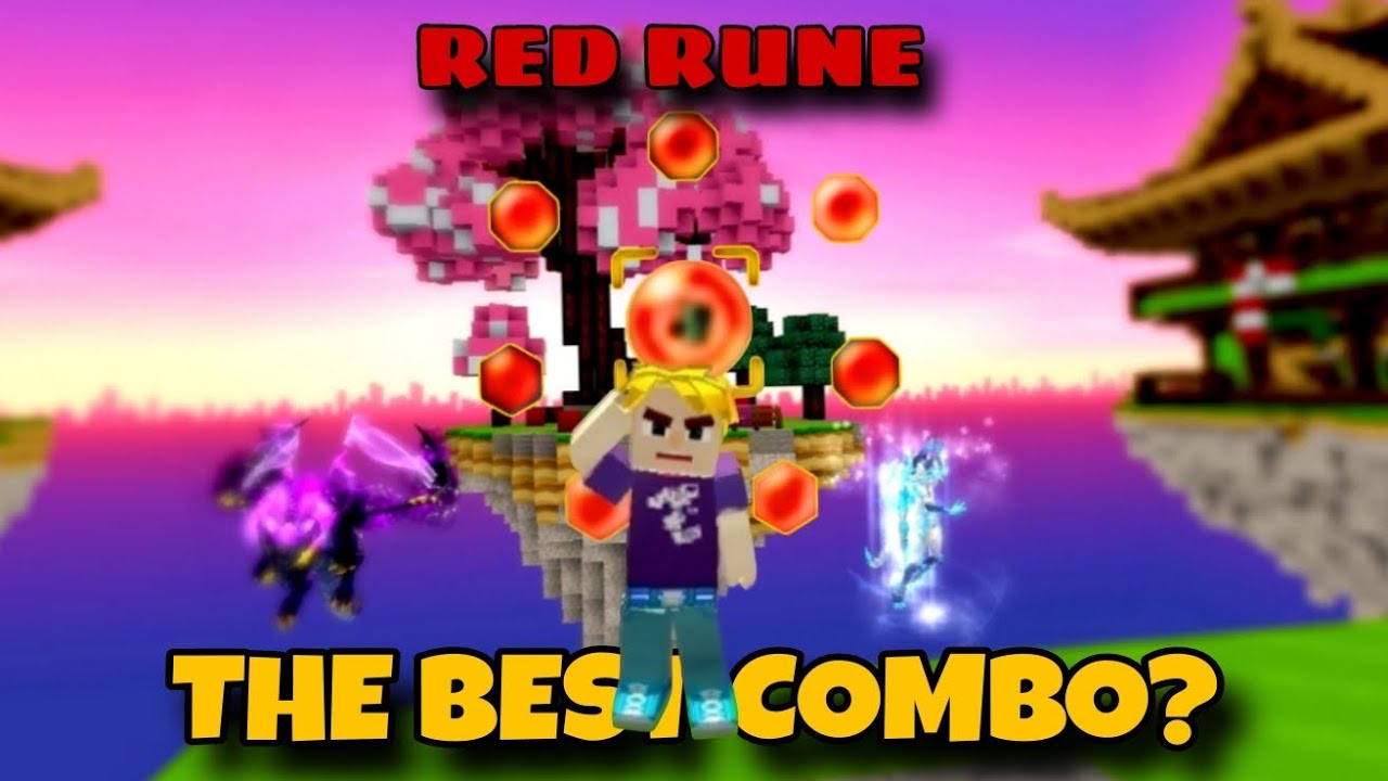 The Best Red Rune Combo For Bedwars Pros || Blockman-Go - YouTube