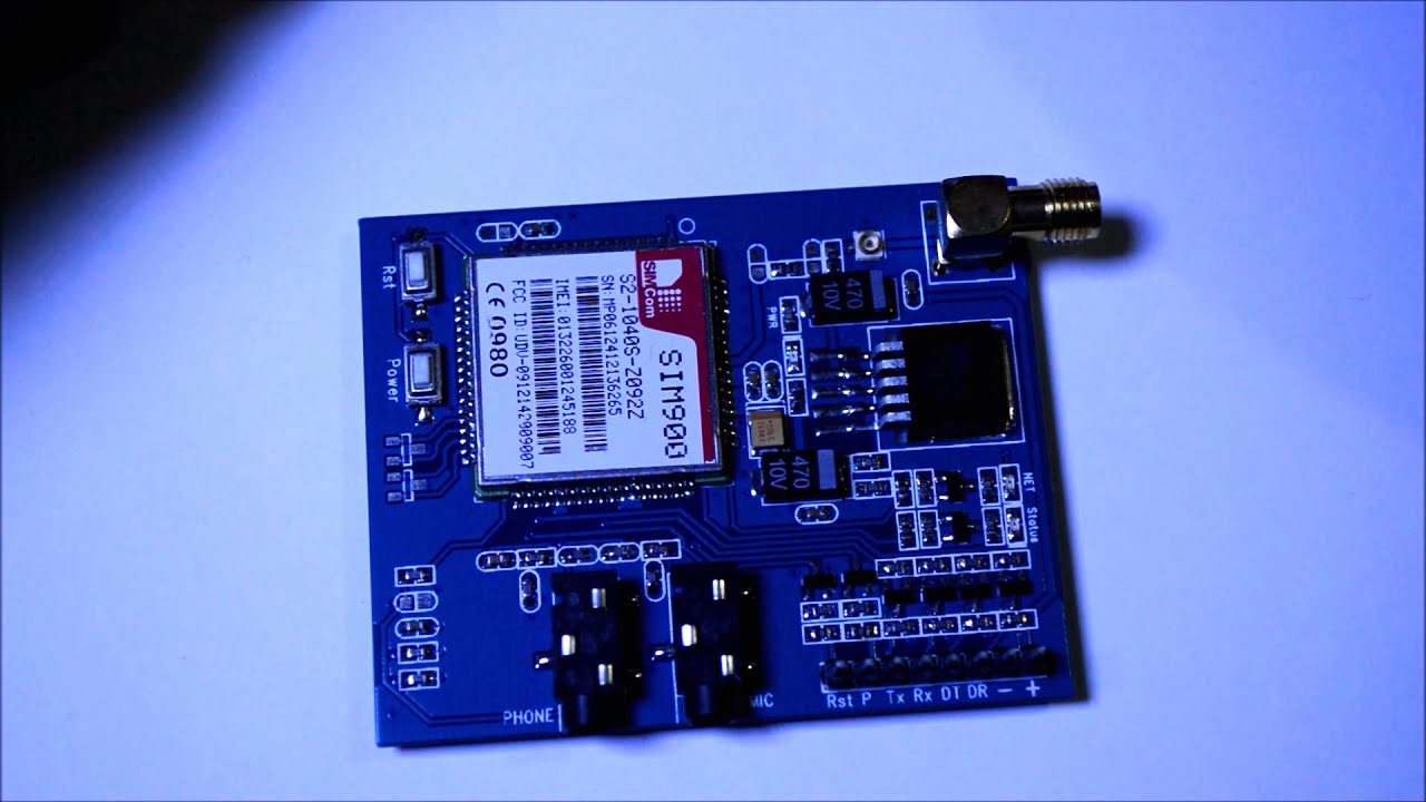 Como usar el SIM900 para llamar y mandar mensajes, prueba de ...