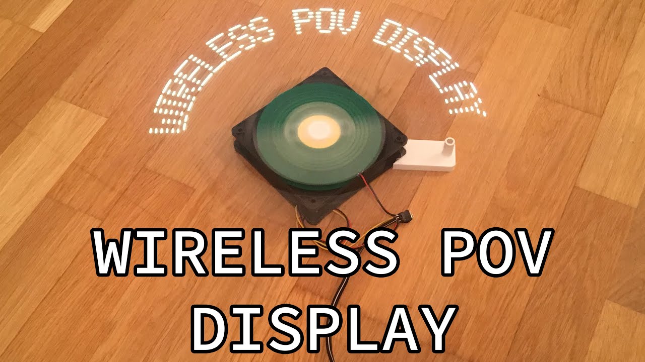 Wireless Pov Display Using Esp32 Wifi Module Youtube
