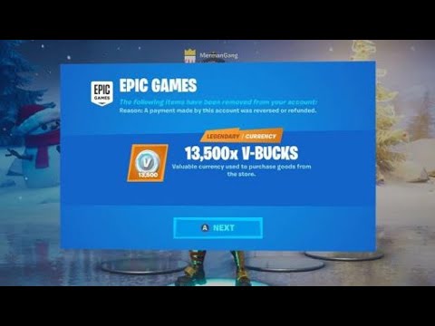 HOW TO GET YOUR V BUCKS BACK FORTNITE CHAPTER 2 SEASON 2 (tutorial ...
