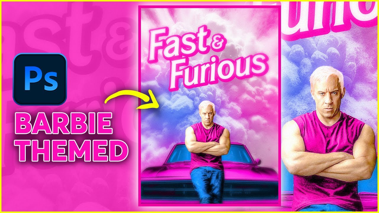 How to Make Any Poster Like Barbie Using Photoshop - Photo Manipulation ...