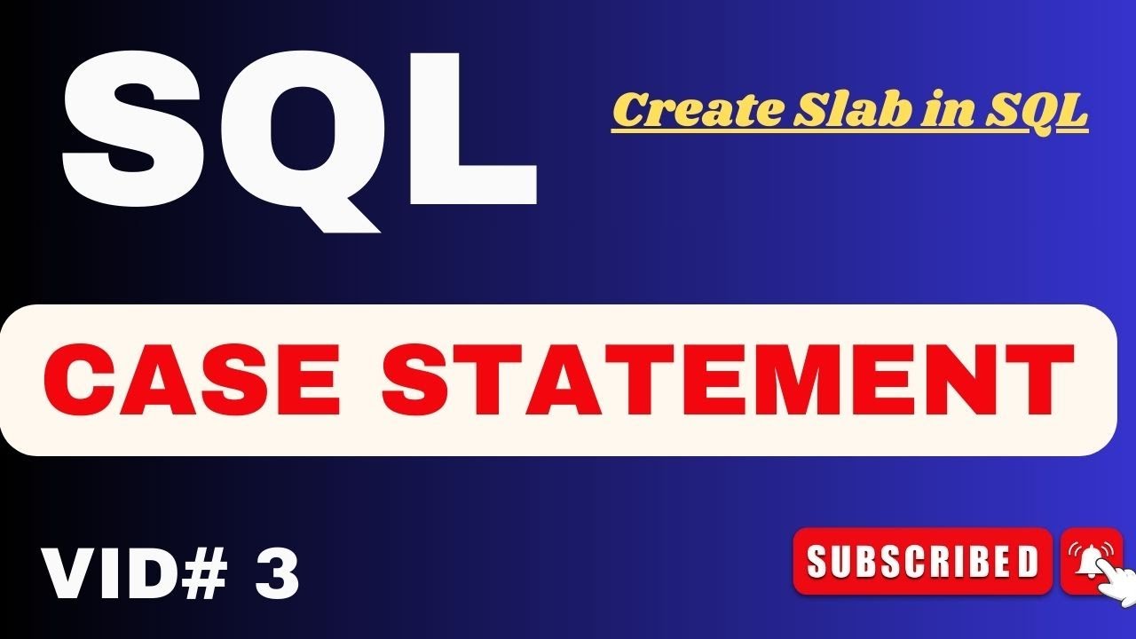 SQL Case Statement | How to Use Case Statement in SQL | SQL Tutorial in ...