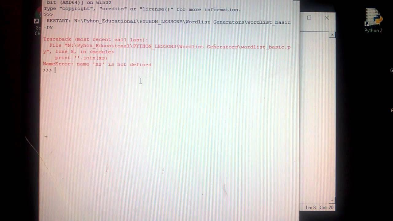 Python Basics - Wordlist Generator 1 - YouTube