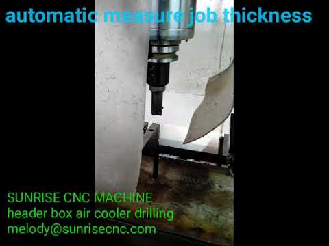 TPHM3016 header box air cooler drilling machine - YouTube
