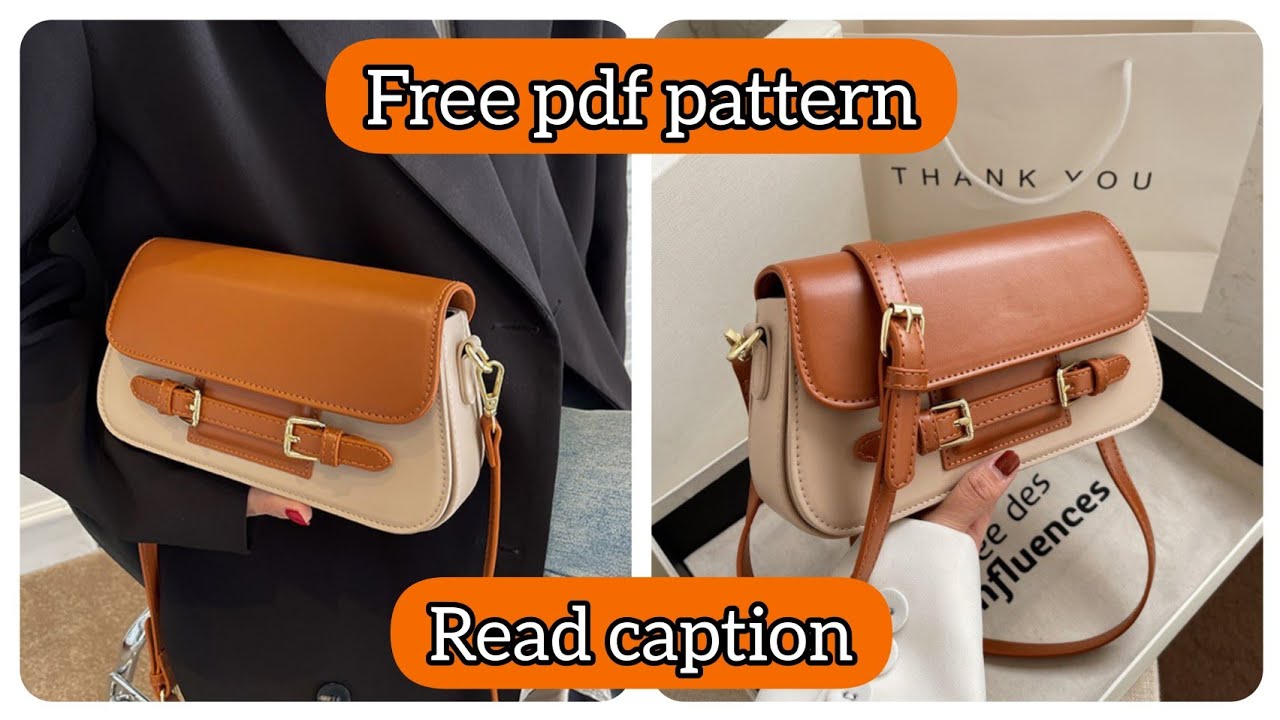 free women bag pattern- free pdf pattern - read caption - YouTube