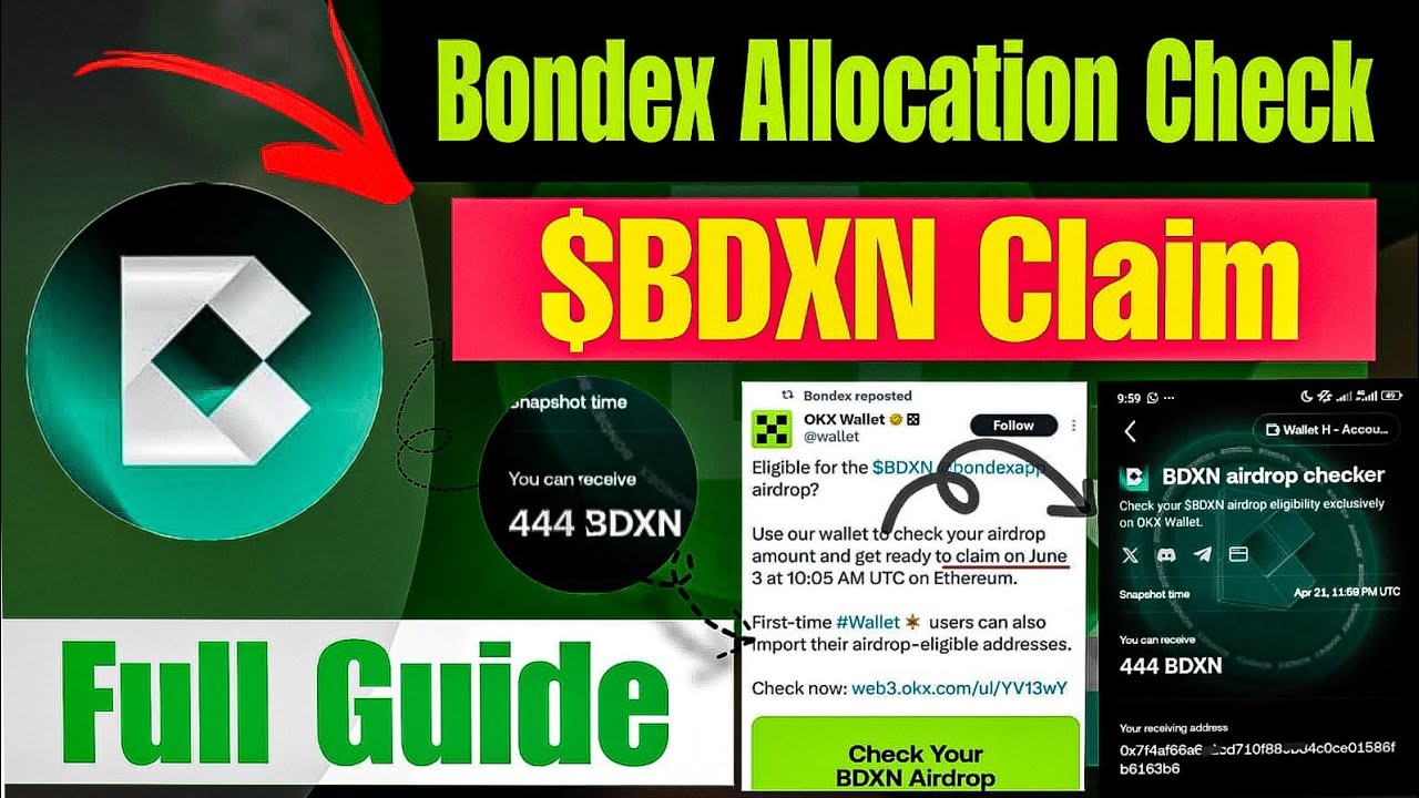 Bondex Allocation Check | Bondex Airdrop Guide | Bondex Airdrop Cliam ...
