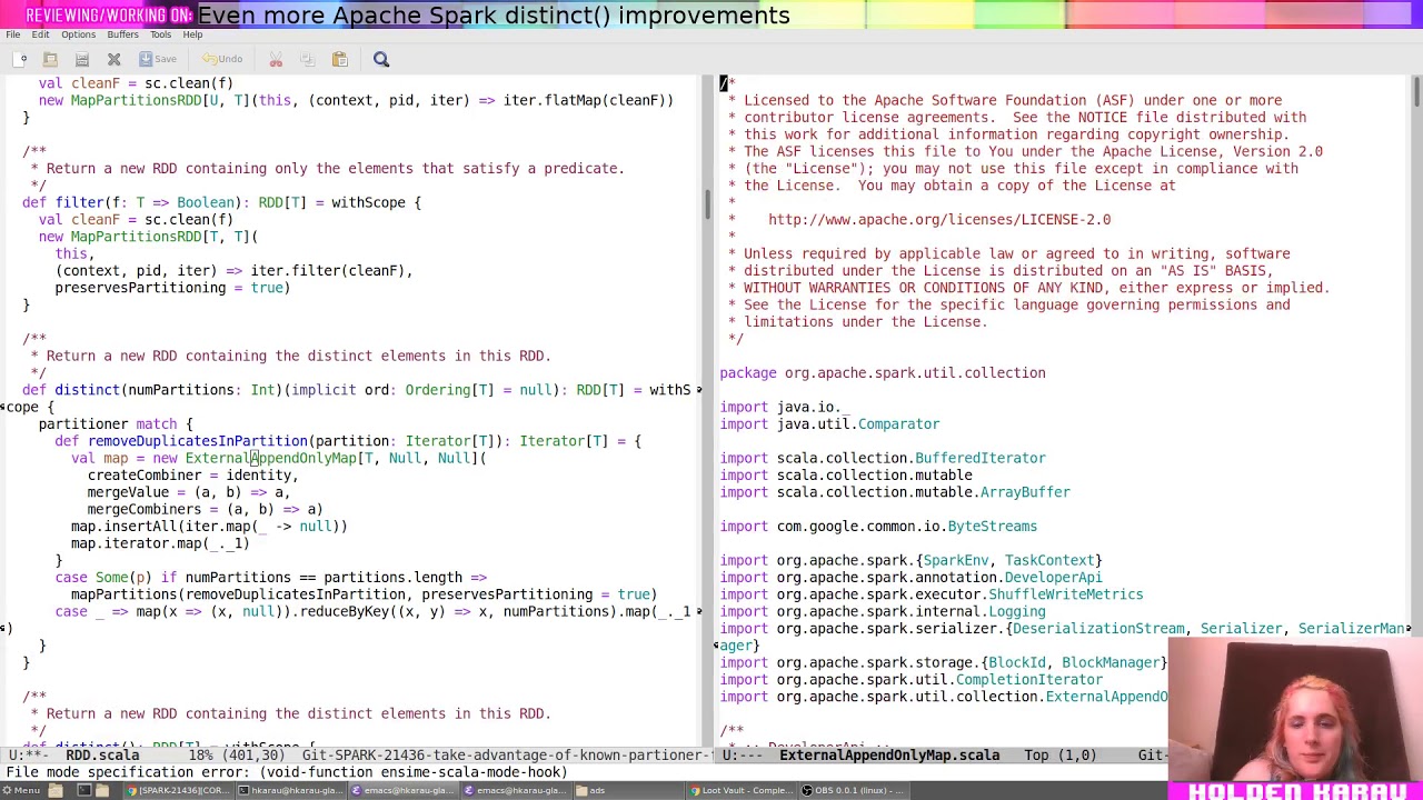 Getting Started Switching Apache Spark Distinct To External Append Only Map Youtube