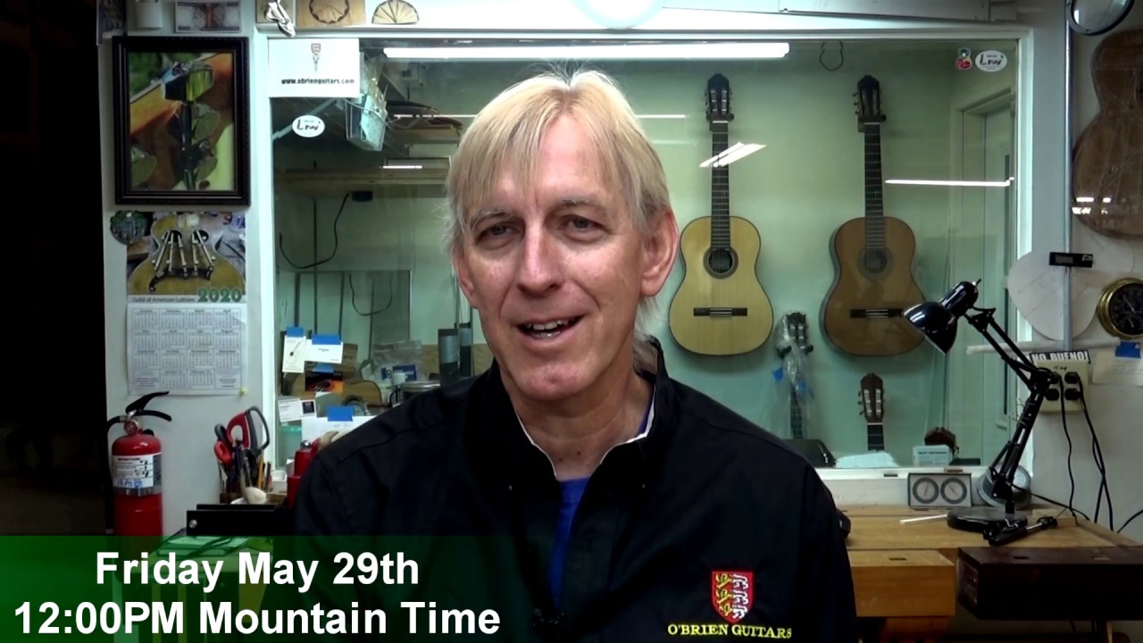 Live Q&A with Robert O'Brien of O'Brien Guitars - YouTube