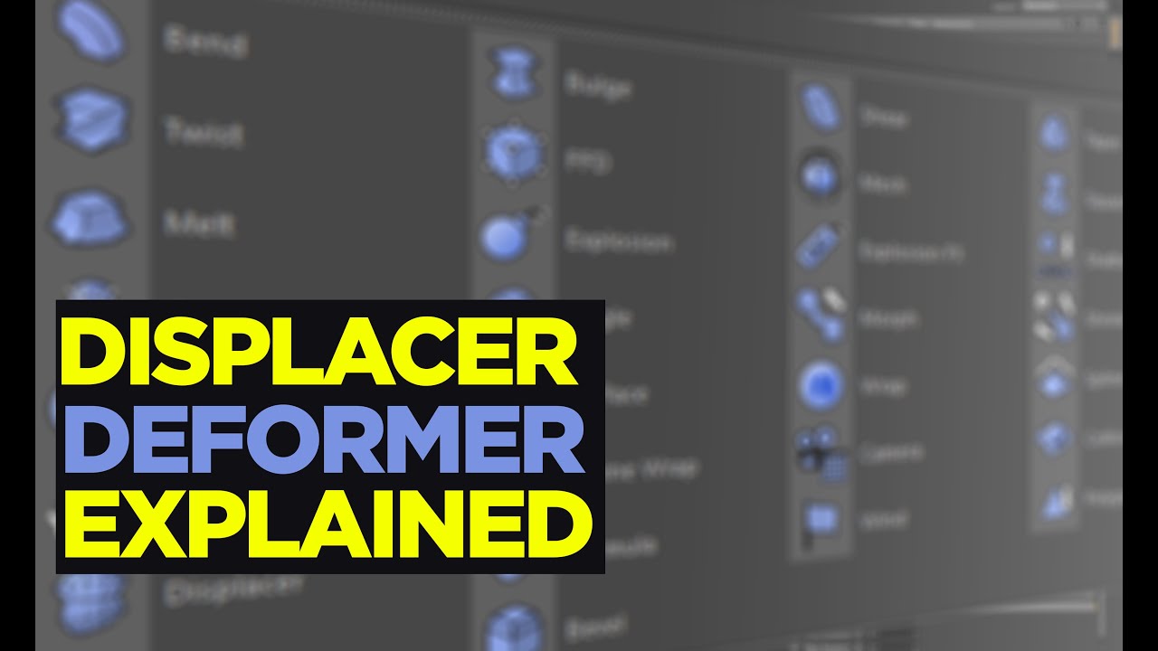 Cinema 4d Displacer deformer - YouTube