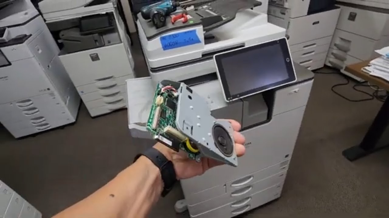 Ricoh IM C2500 Fax Board Option Installation-Type M37 - YouTube