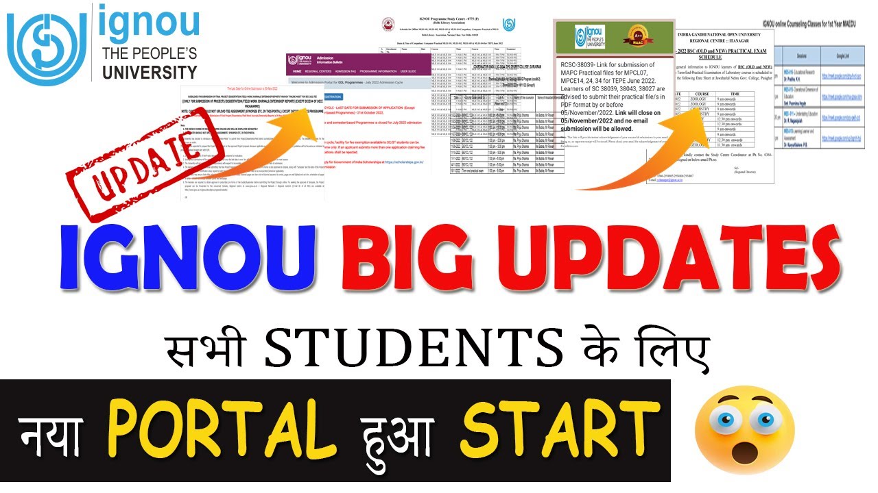 IGNOU New Updates | IGNOU Project Submission Last Date 2022 | New ...