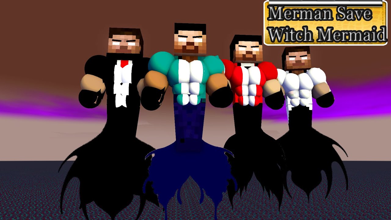 Merman Save Witch Mermaids (Full Movie) #minecraft #animation - YouTube