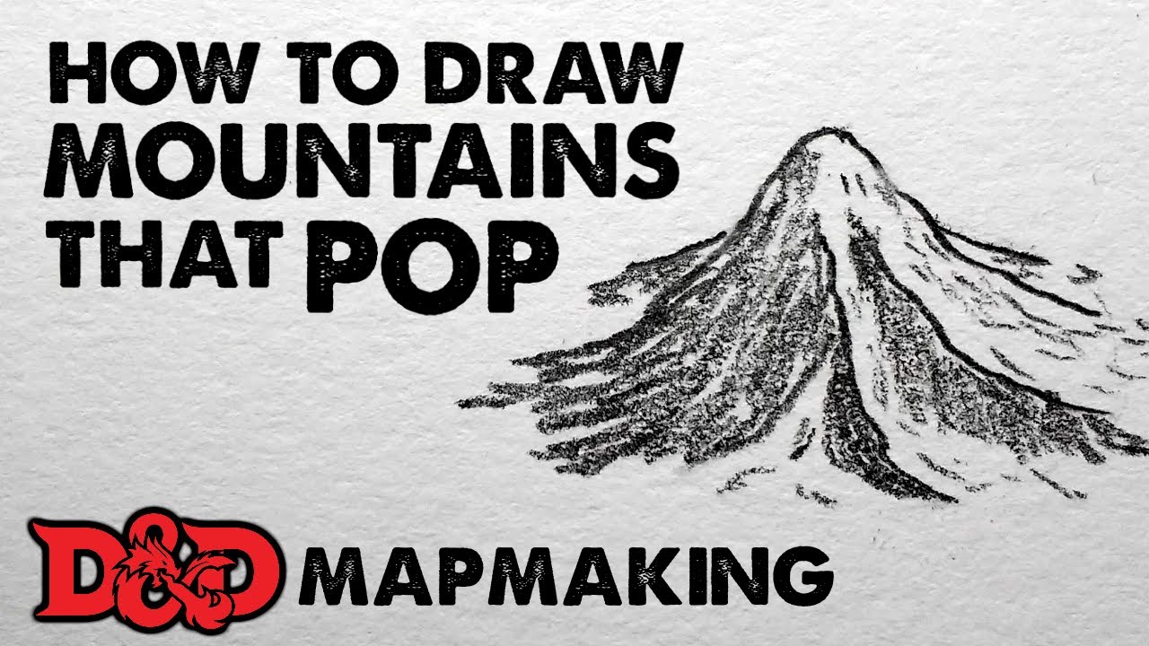 How to Draw Mountains That POP: Fantasy Mapmaking Tutorial for DnD ...