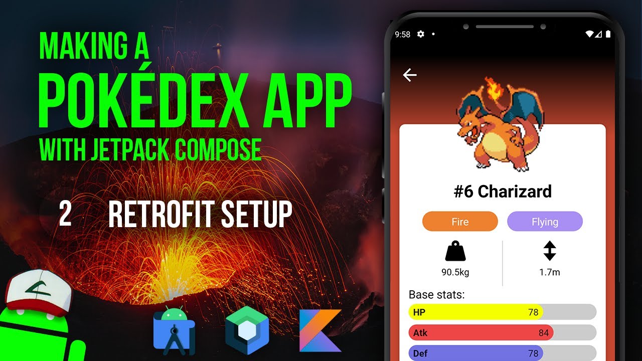 Retrofit Setup - MVVM Pokédex App with Jetpack Compose - Part 2 - YouTube