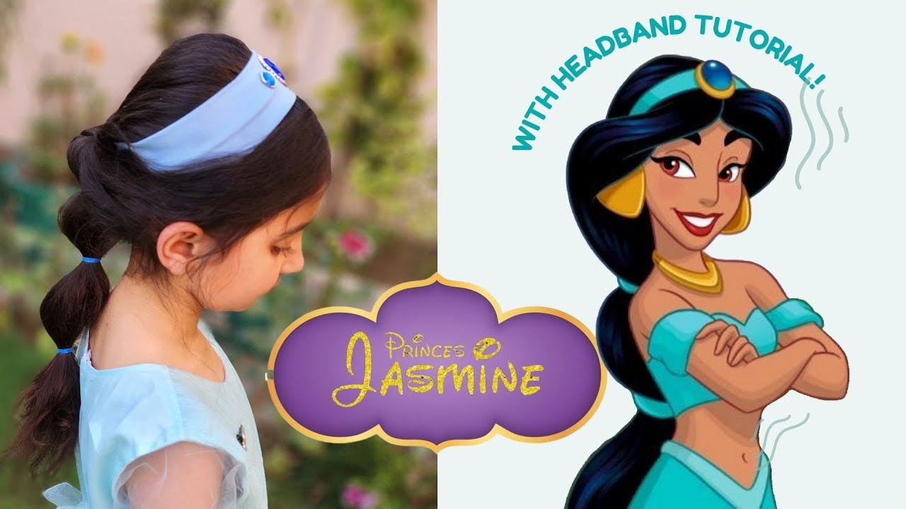 Princess JASMINE Hairstyle -👸 | Disney Princess Hairstyle | #disney # ...