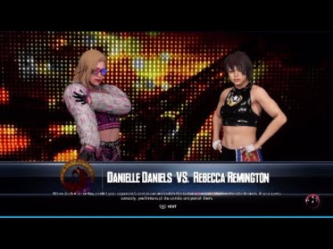 WWE 2K23 One on One - Danielle Daniels vs Rebecca Remington - YouTube