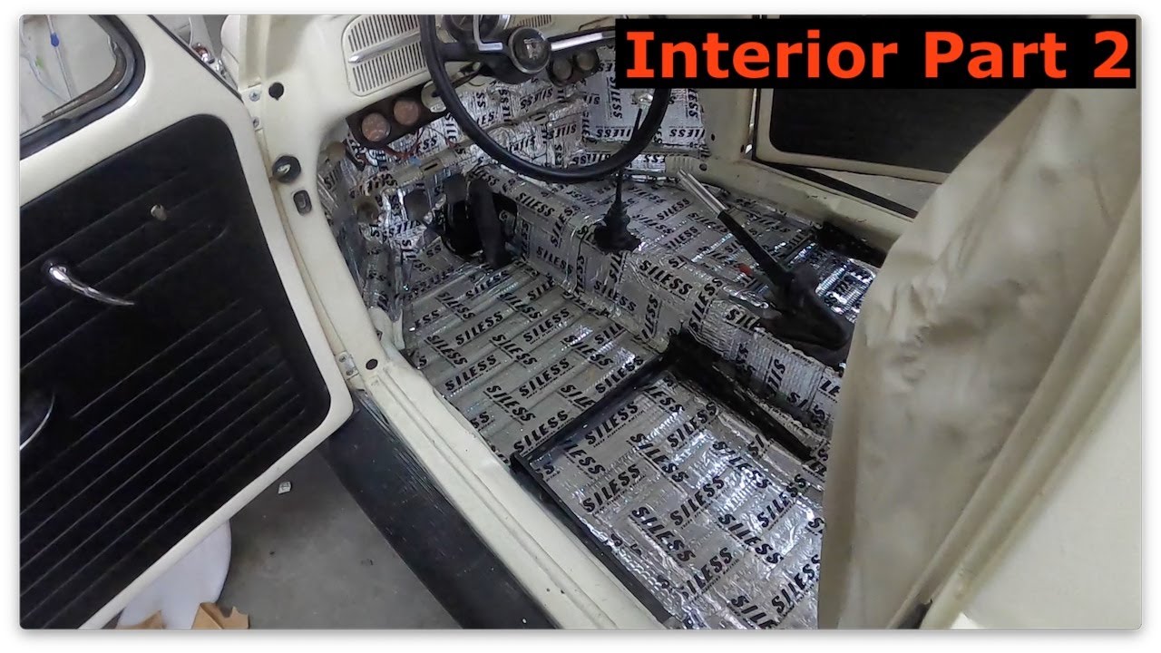 1961 VW Beetle (65 Pan) - 1961 VW Beetle (65 Pan) - Interior Part 2 - Headliner and Insulation ...