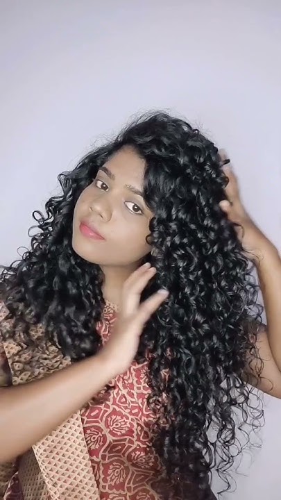 No Chemical styling routine #curls #curlyhair #curlyhairroutine - YouTube
