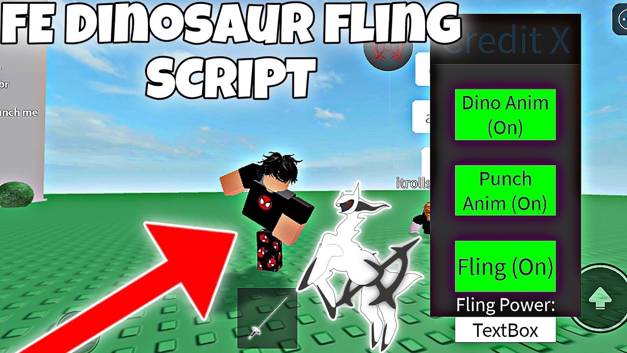 FE DINOSAUR FLING SCRIPT WITH ANIMATION! | ARCEUS X • DELTA • FLUXUS ...