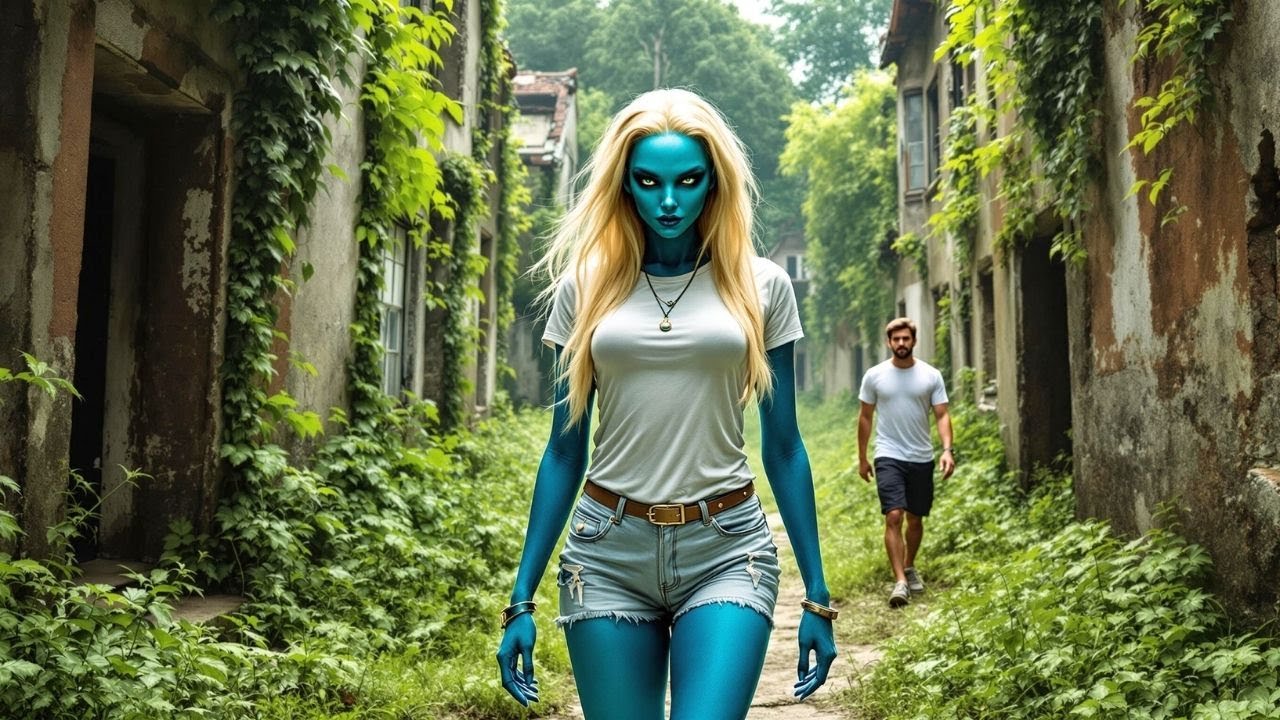 The alien woman said 'follow me, human' and brought me to a very ...