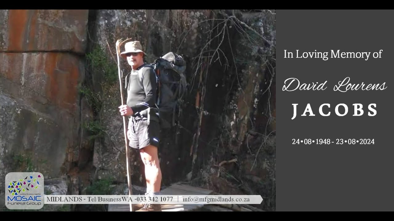 Memorial Service for the late David Lourens Jacobs - YouTube