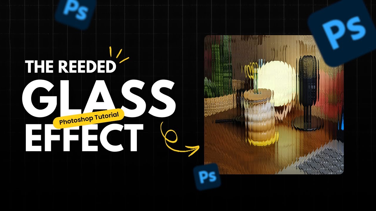Reeded Glass Effect in Adobe Photoshop | Easy Tutorial for Graphic ...