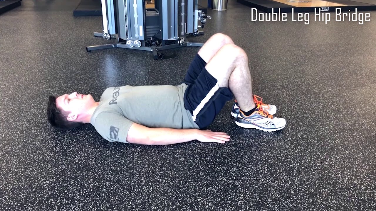 Double Leg Hip Bridge - YouTube