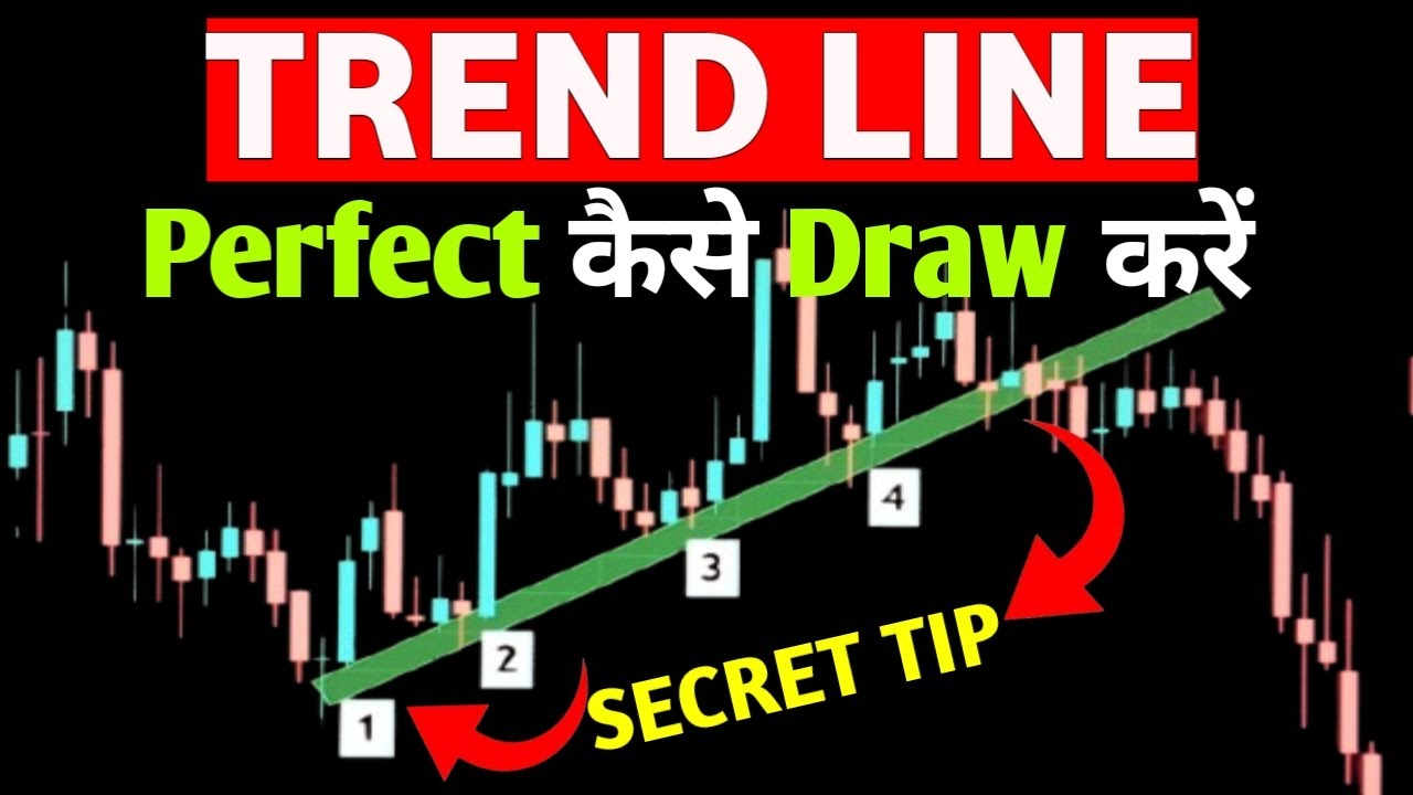 How To Draw Perfect Trend line | Trend line Trading Strategy | Trend ...