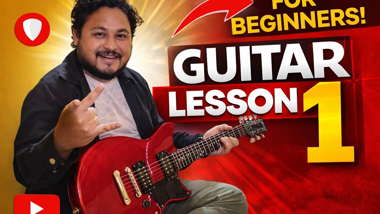 Guitar Lesson 1 🎸 | Learn Guitar in 10 Minutes (Beginner Friendly ...